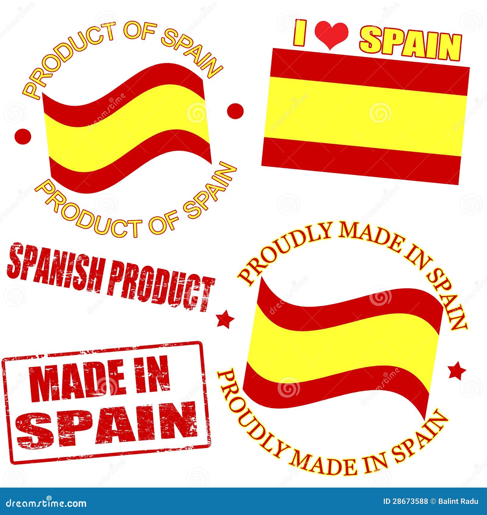 Product of Spain stamps stock vector. Illustration of sign - 28673588