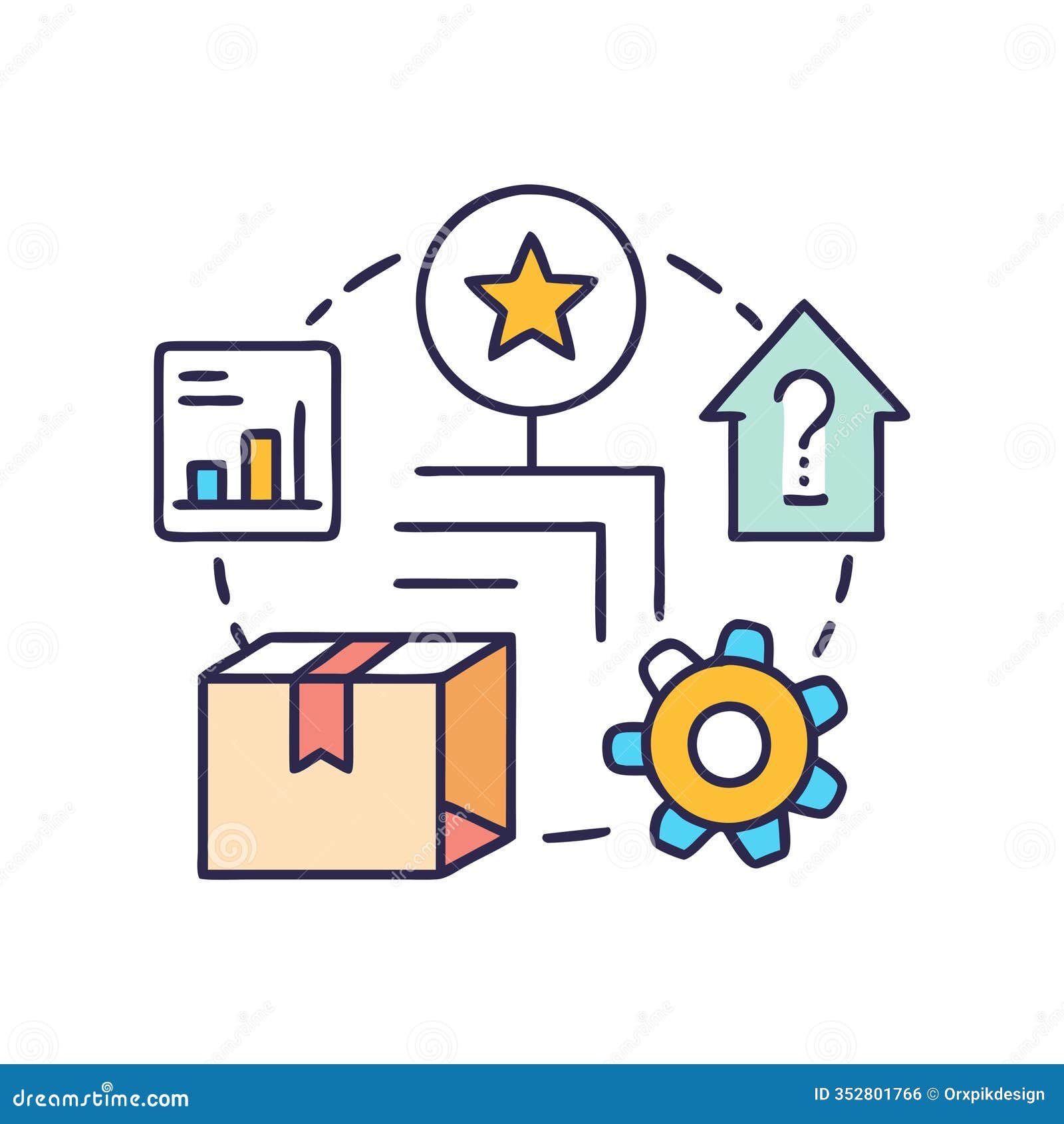 Product Strategy Evaluation Icon for Effectiveness Stock Vector ...