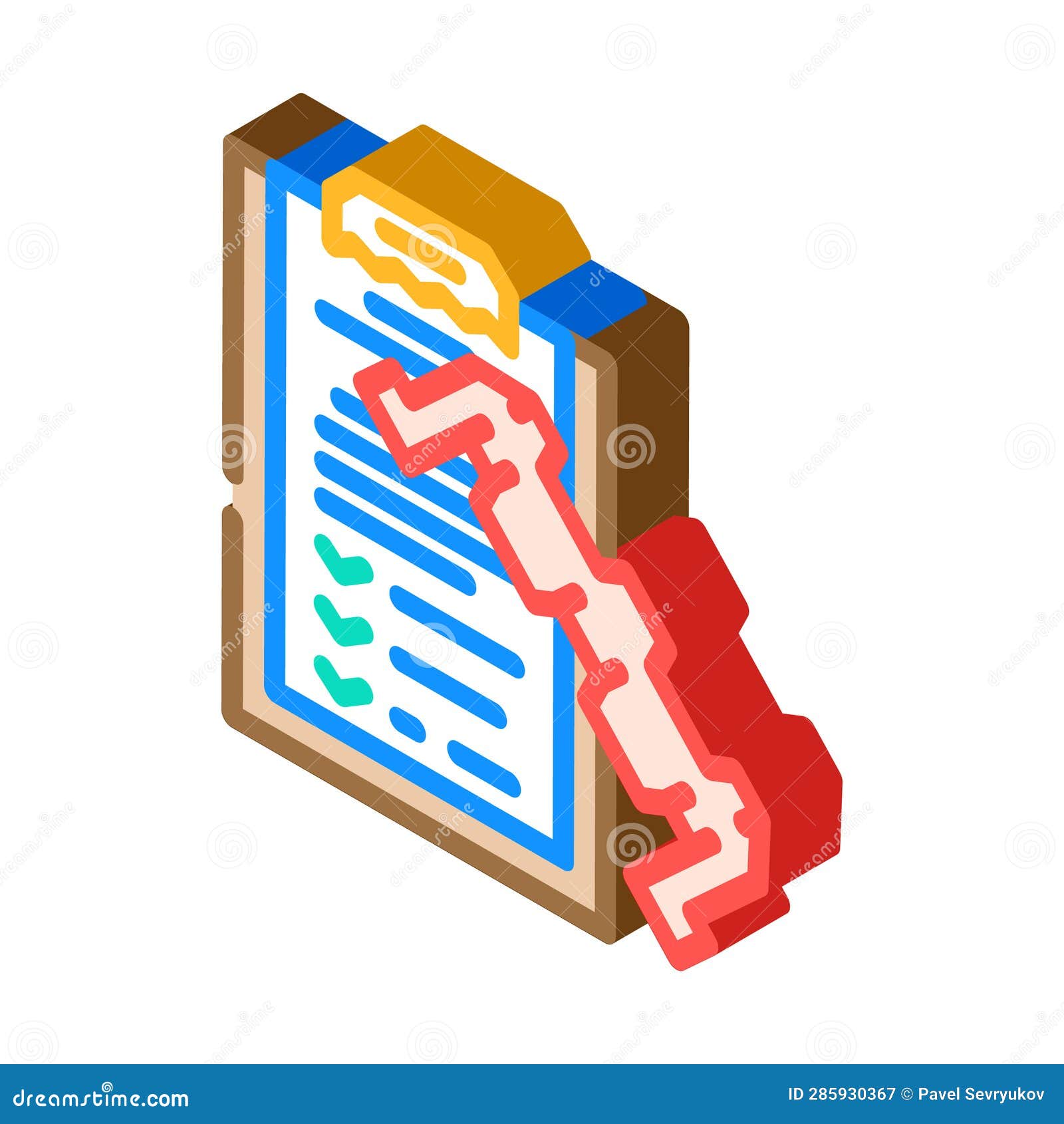 Product Testing Mechanical Engineer Isometric Icon Vector Illustration ...