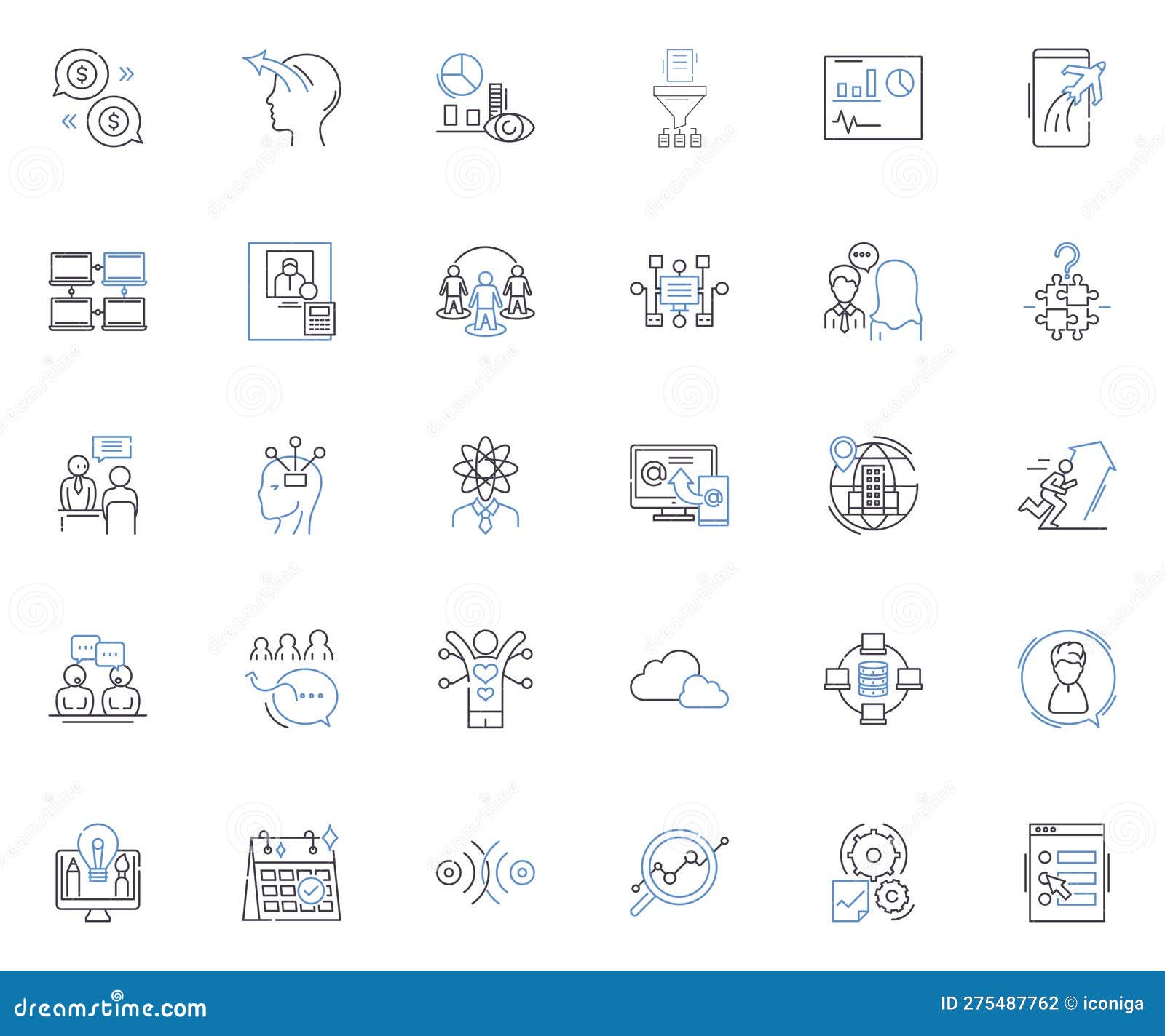 Product Training Line Icons Collection. Onboarding, Instruction ...