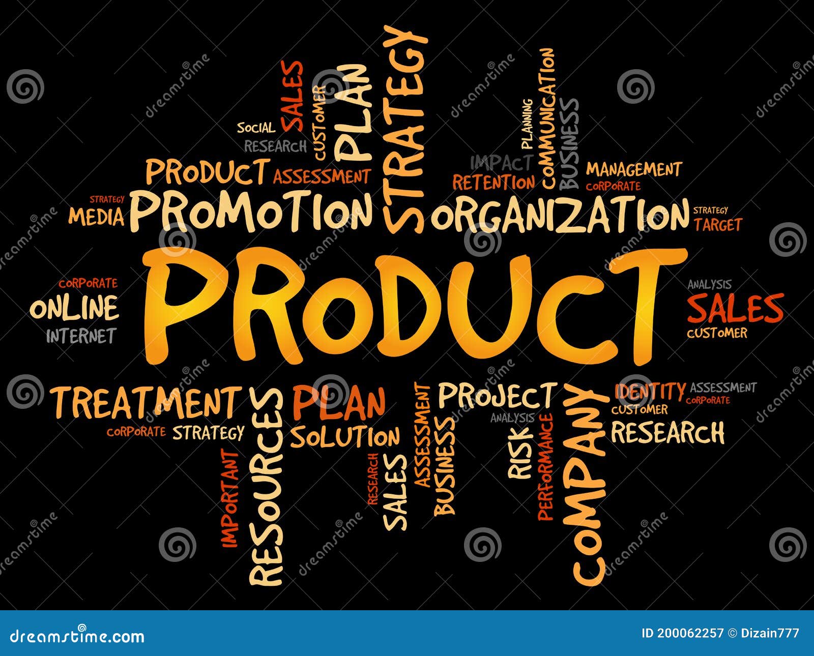 Product word cloud stock illustration. Illustration of corporate ...