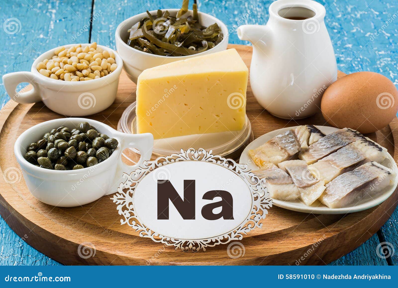 Producten Die Natrium (Na) Bevatten Stock Foto - Image of mineralen ...