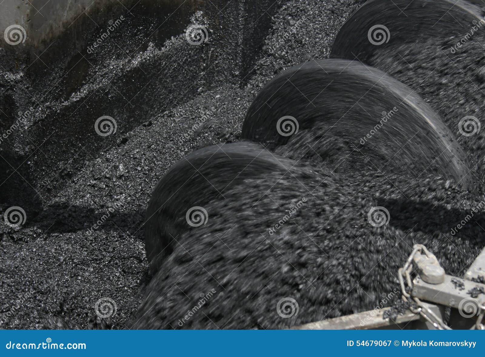 Production of asphalt stock image. Image of asphalt, mixer - 54679067