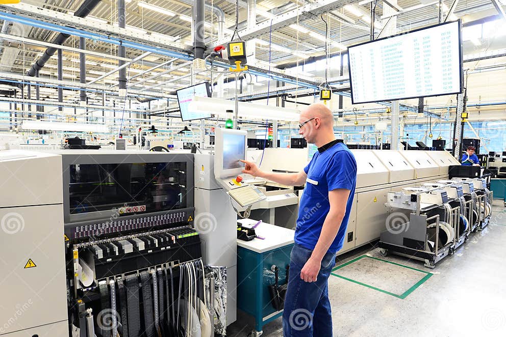 Production and Assembly of Microelectronics in a Hi-tech Factory Stock ...