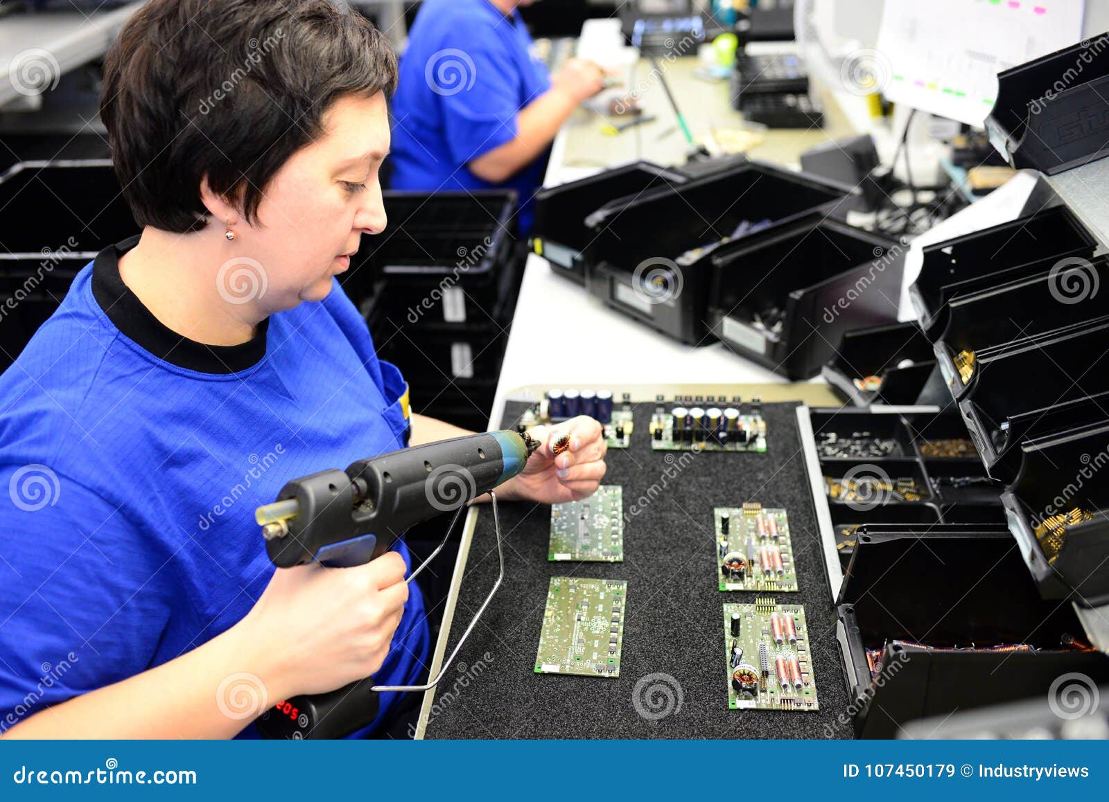 Production and Assembly of Microelectronics in a Hi-tech Factory Stock ...