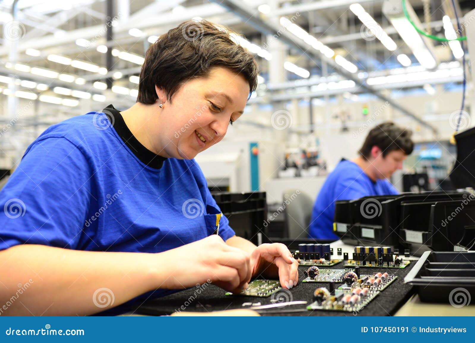 Production and Assembly of Microelectronics in a Hi-tech Factory Stock ...