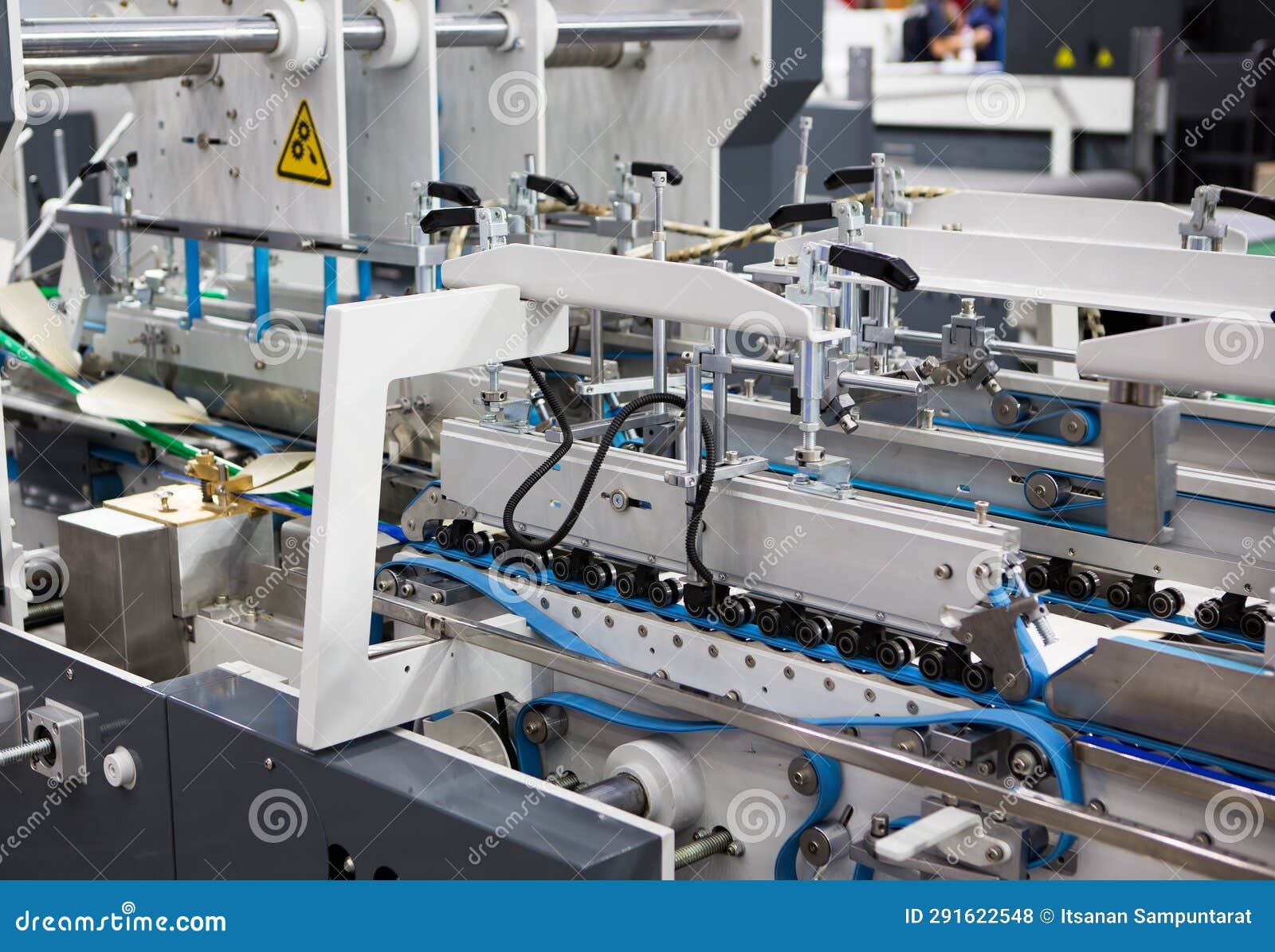 Production of Automatic Box Folder Gluer Machine Stock Photo - Image of ...