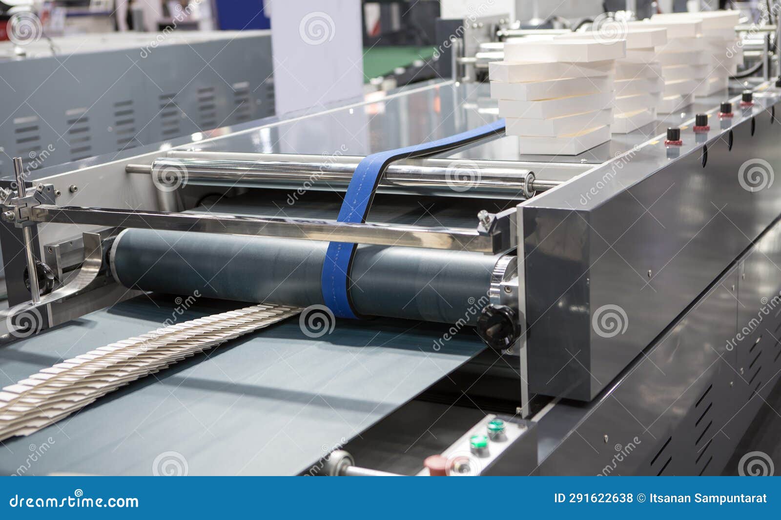 Production of Automatic Box Folder Gluer Machine Stock Photo - Image of ...