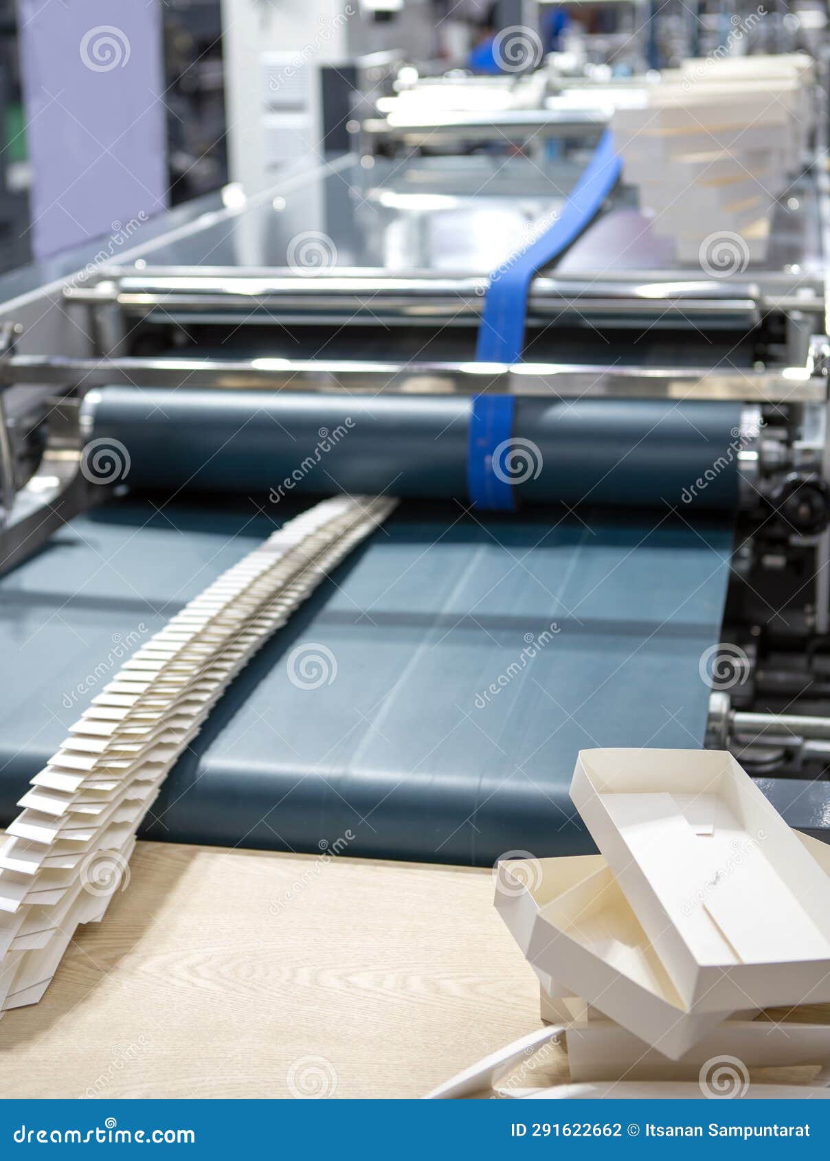 Production of Automatic Box Folder Gluer Machine Stock Photo - Image of ...