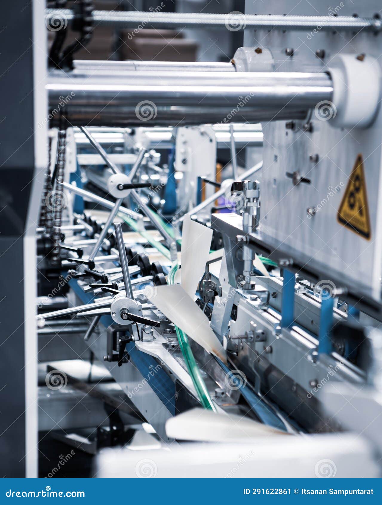 Production of Automatic Box Folder Gluer Machine Stock Image - Image of ...