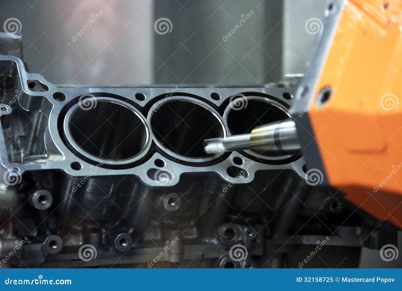 Production of Automotive Engine Stock Image - Image of metal, motor ...