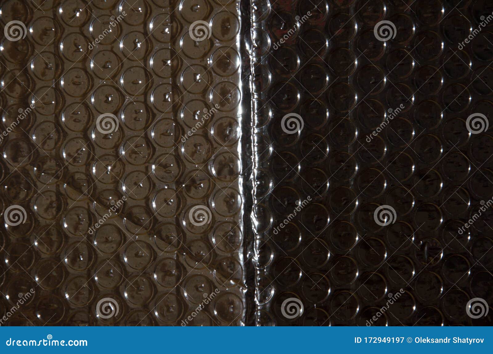 Background Reflective Silver Surface with a Round Pattern Texture Stock ...