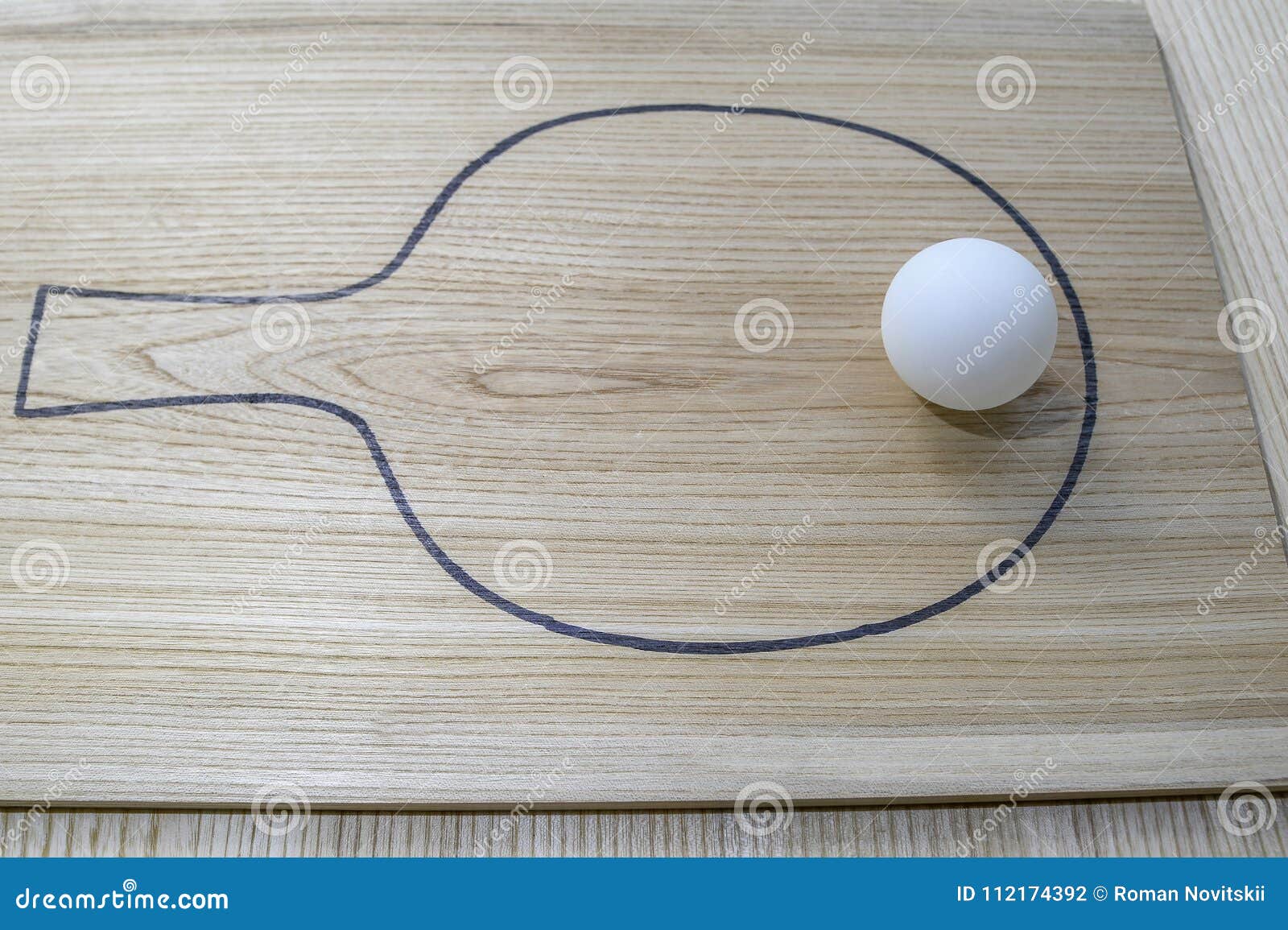 The Production Base of the Racket for Table Tennis. Stock Photo - Image ...
