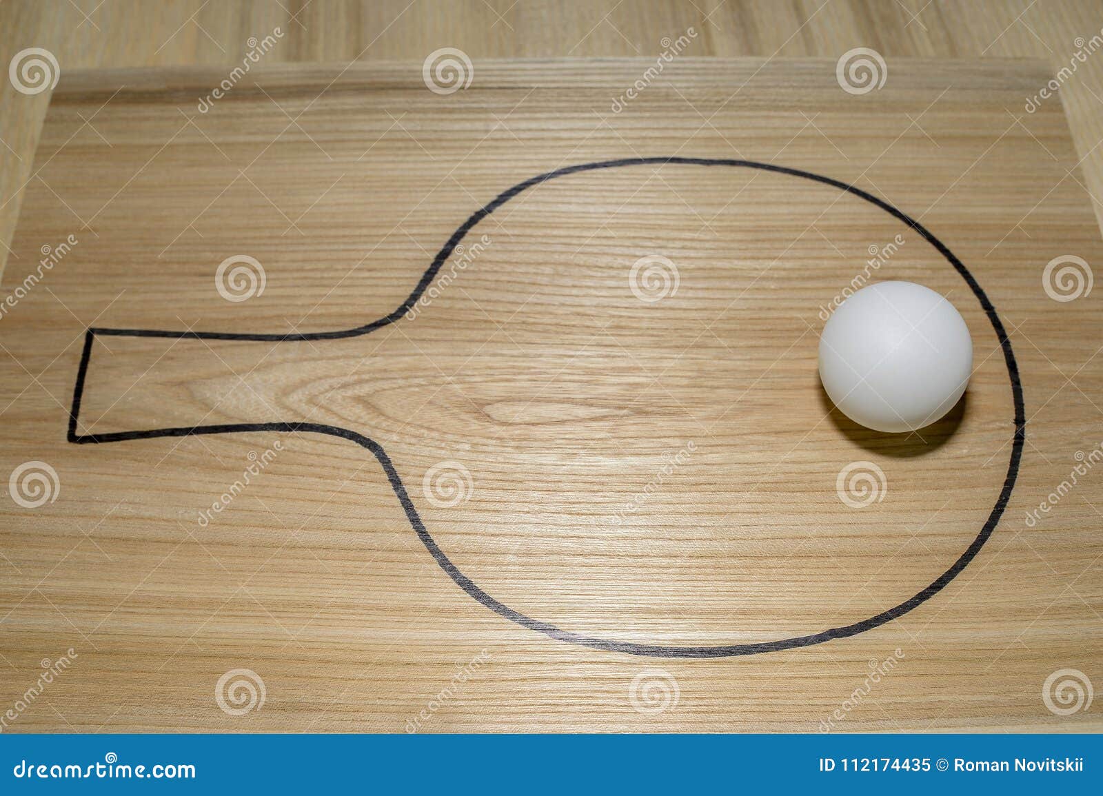 The Production Base of the Racket for Table Tennis. Stock Image - Image ...