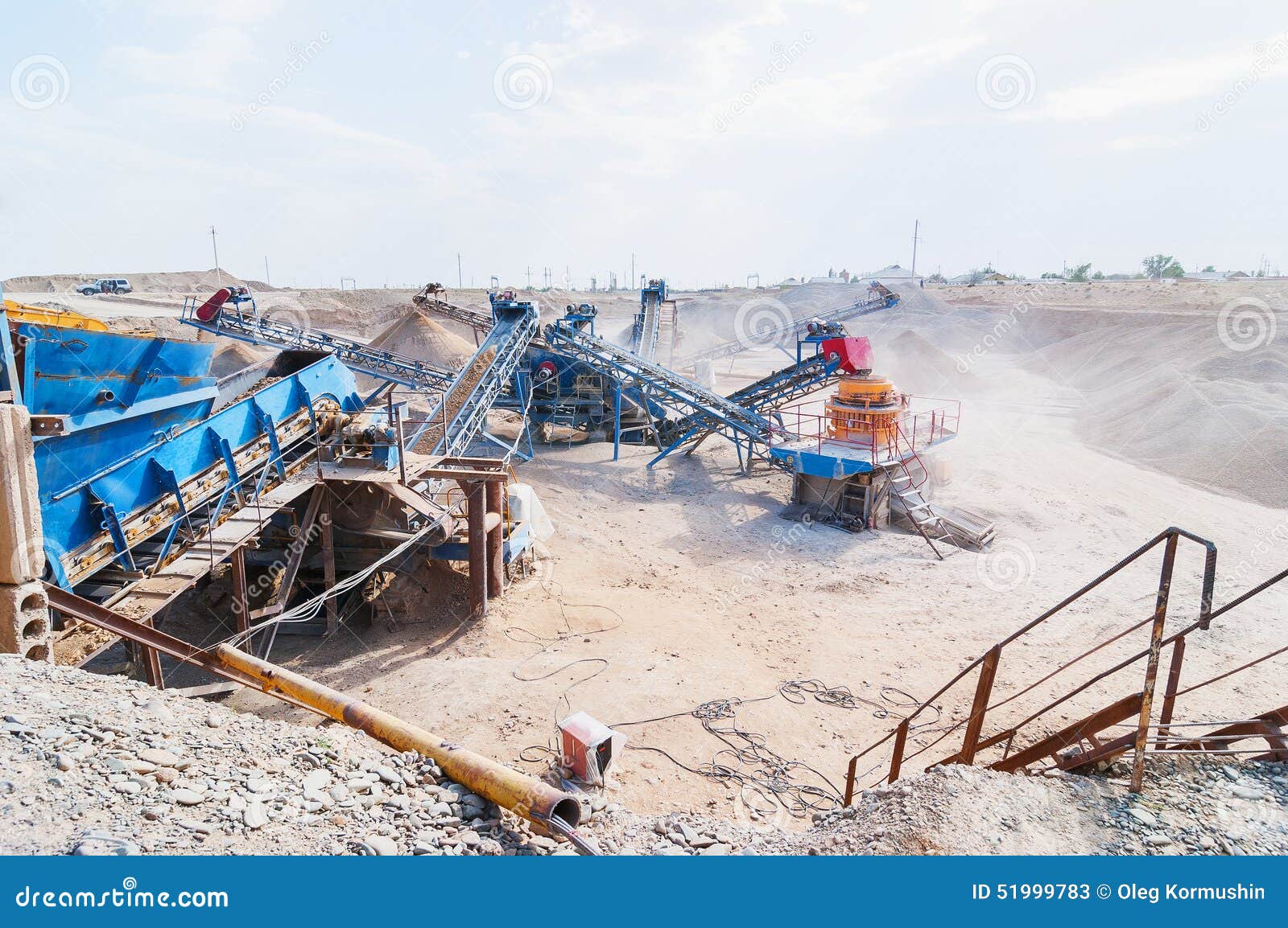 Production of Building Rubble Stock Image - Image of heap, construction ...