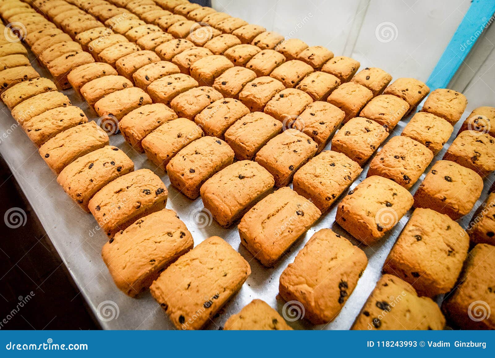 Production of Cakes with at Factory Stock Image - Image of delicious ...