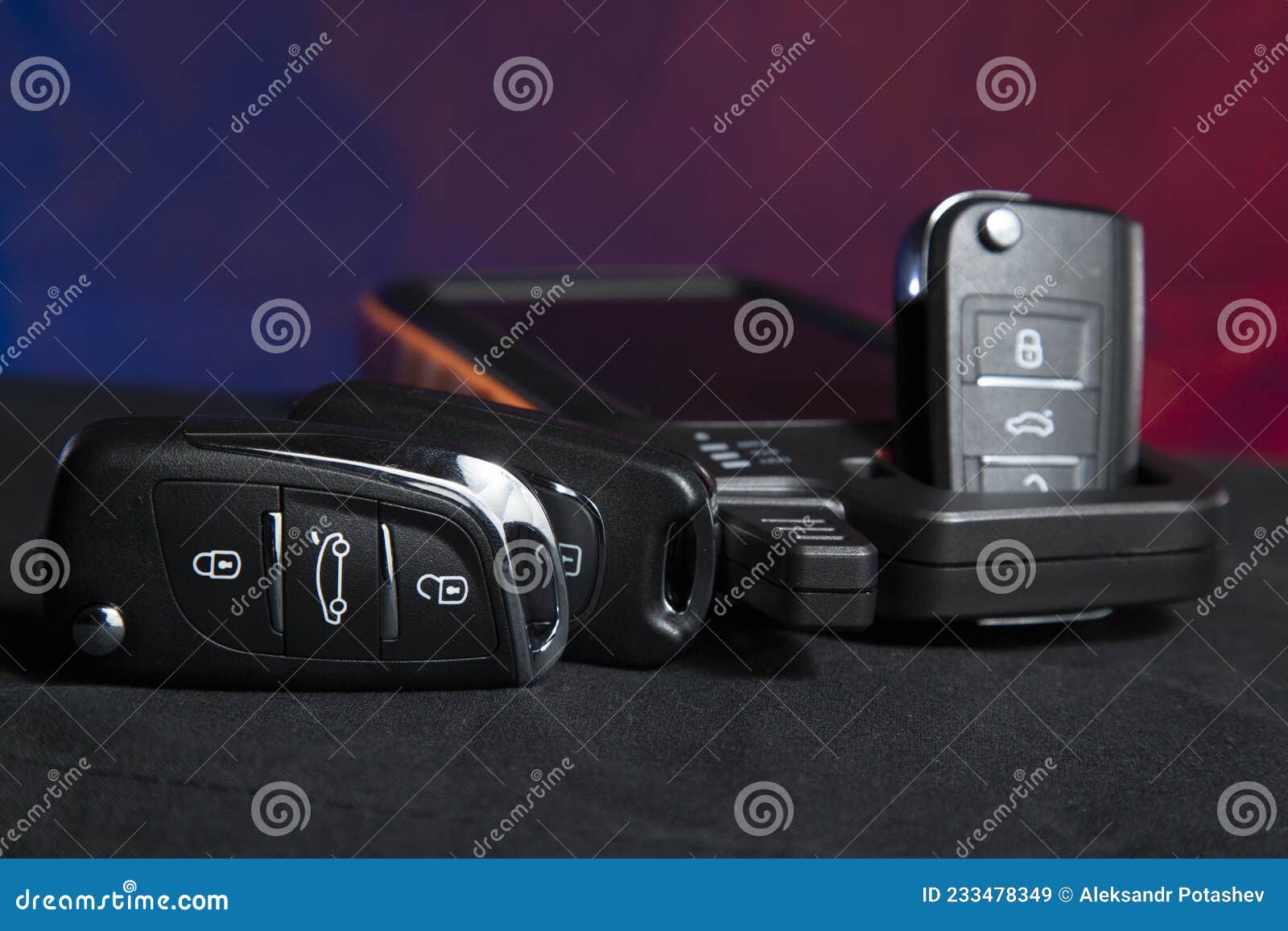 Production of Car Keys, Programming of Car Keys and Repair Stock Image ...
