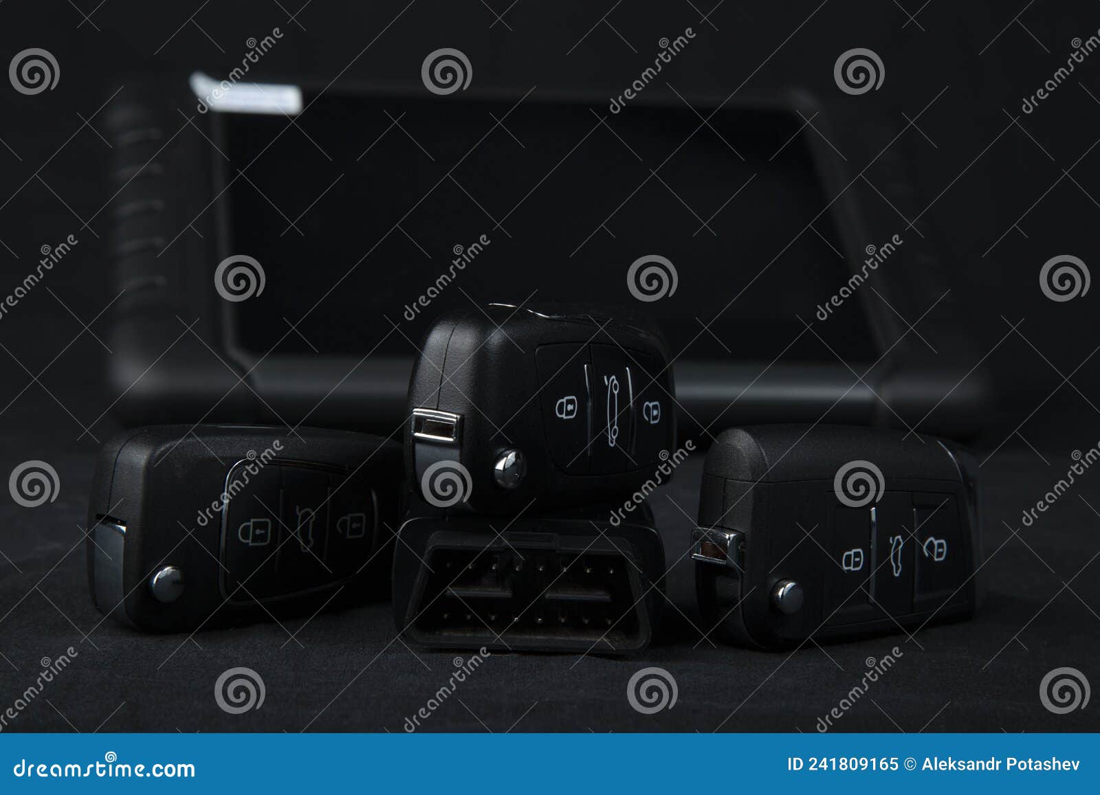 Production of Car Keys, Programming of Car Keys and Repair Stock Image ...