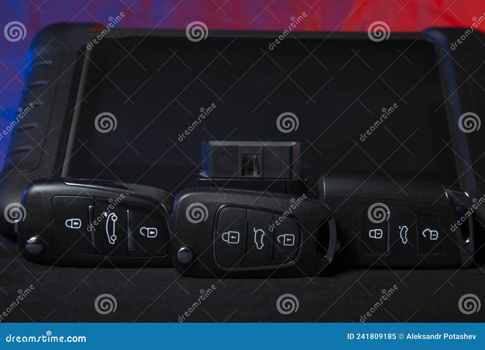 Production of Car Keys, Programming of Car Keys and Repair Stock Image ...