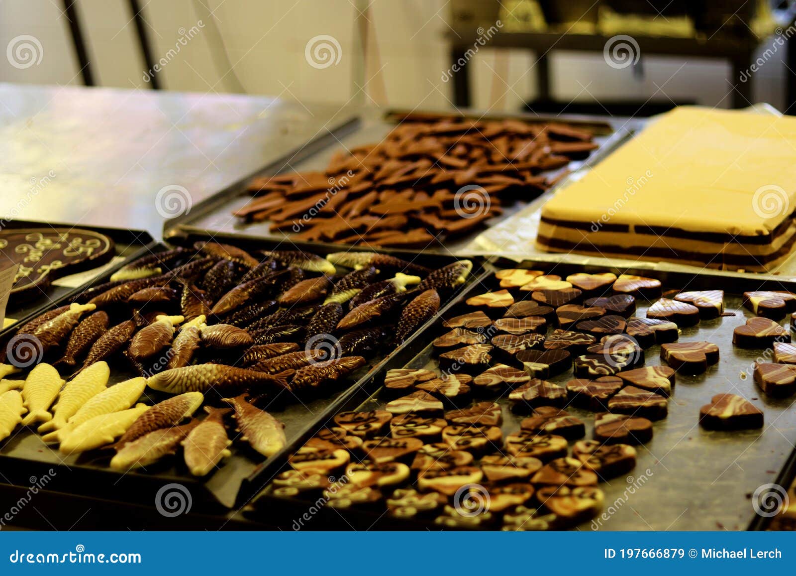 Production of Chocolate Inside the Chocolate Factory Stock Image ...