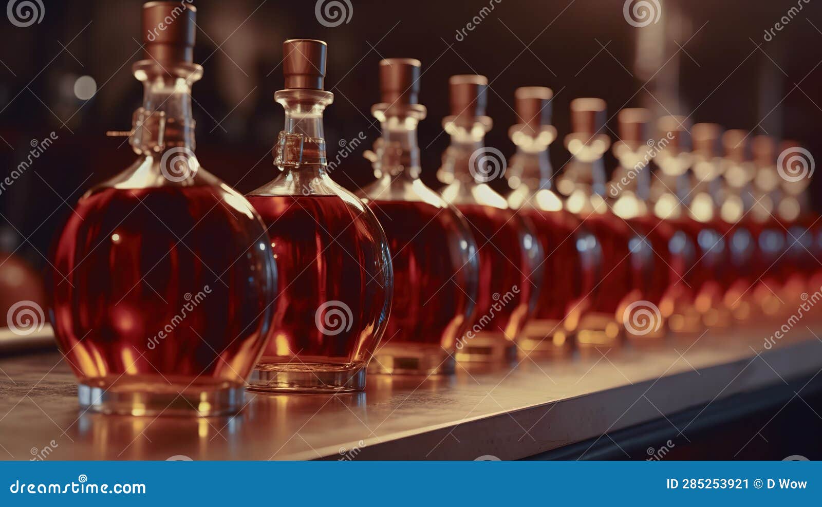 Production of Cognac at the Factory. Stock Image - Image of conveyer ...