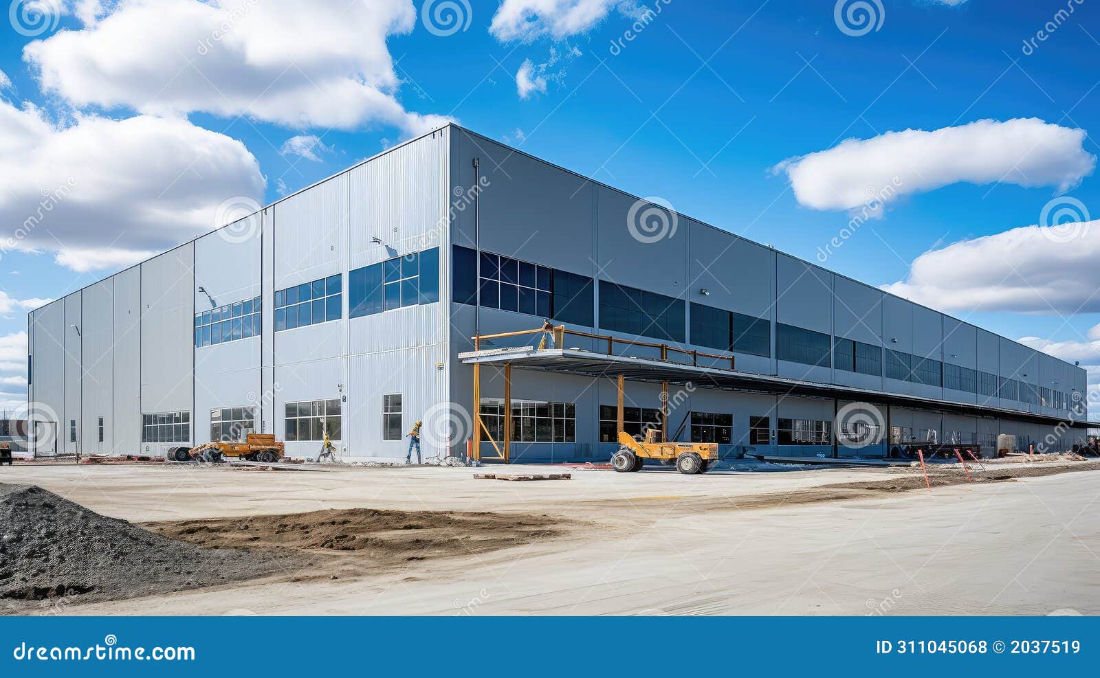 Production Construction Factory Building Stock Illustration ...