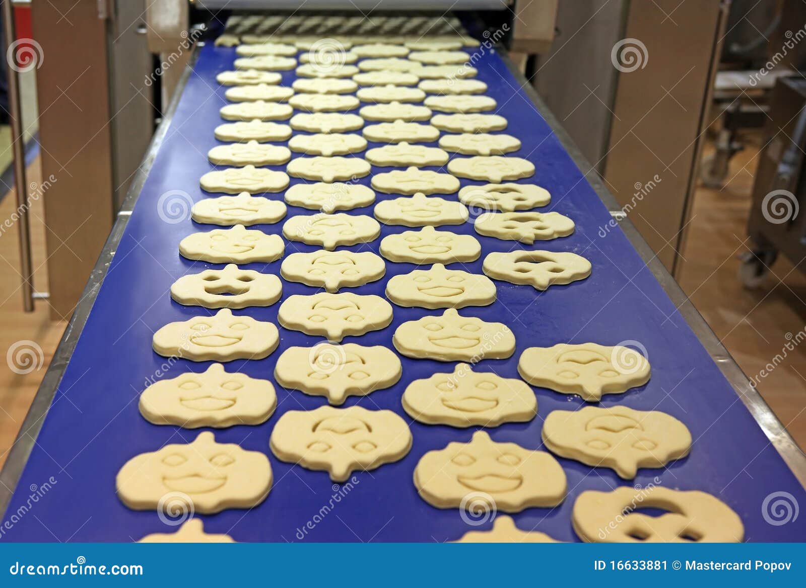 Production Cookie in Factory Stock Image - Image of crackers, mechanism ...