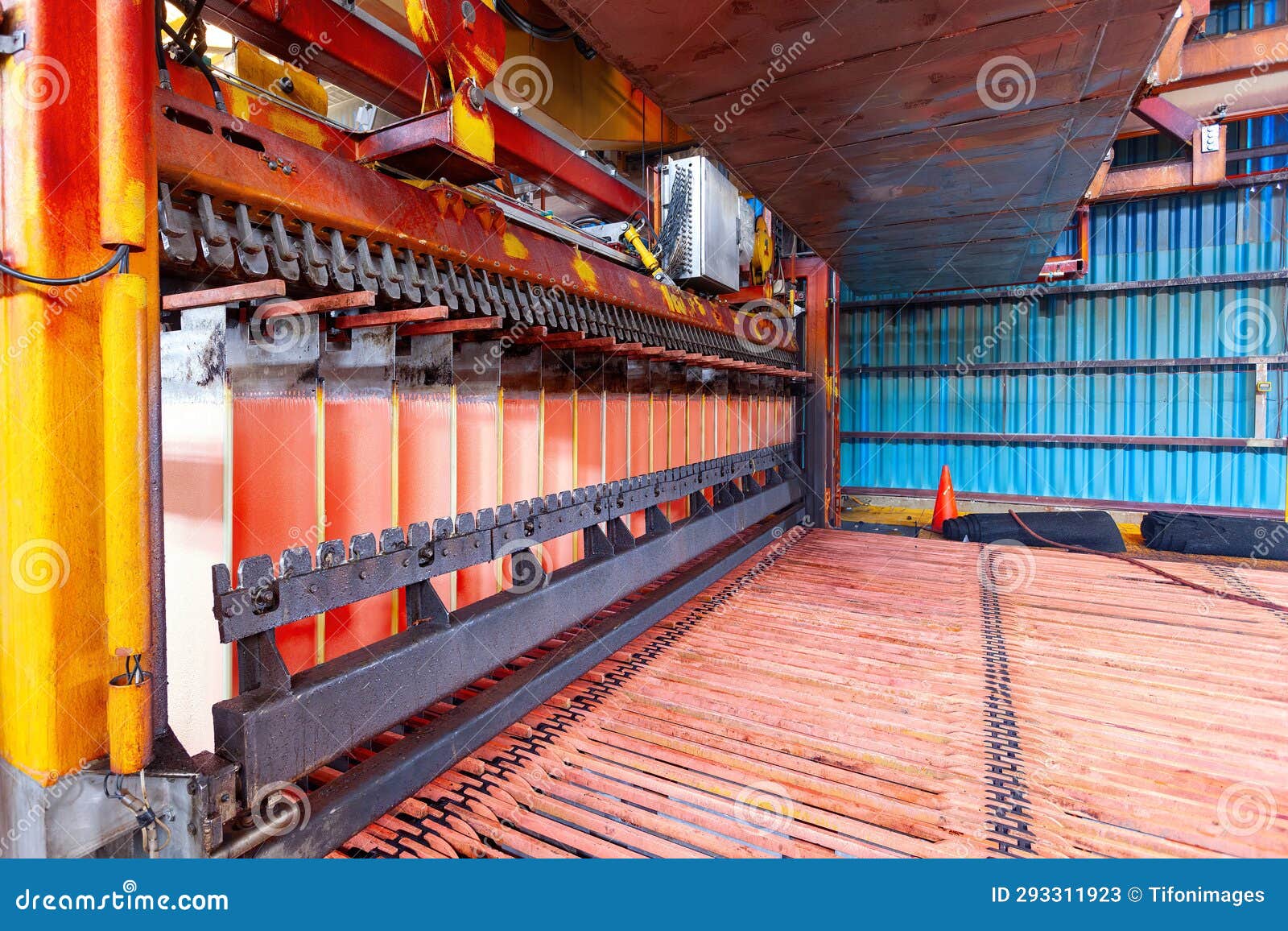 Production of Copper Cathodes Stock Image - Image of production, people ...