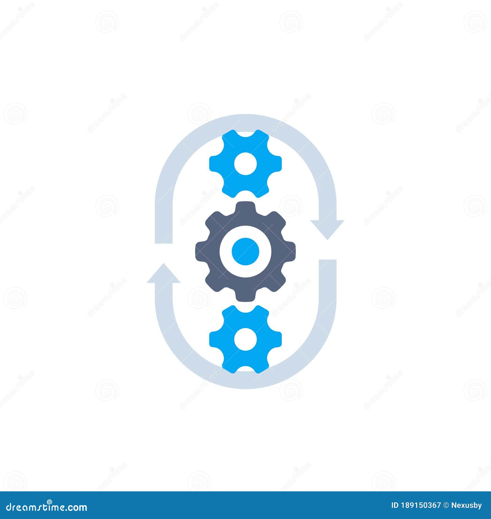Production Cycle, Process Vector Icon Stock Vector - Illustration of ...