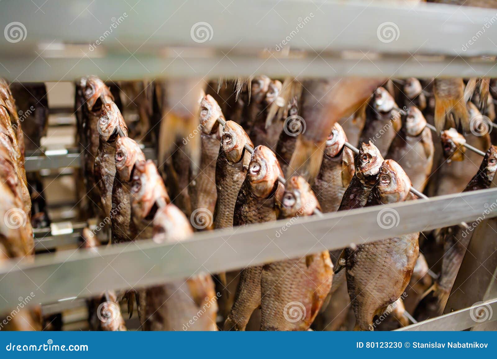 Production of dried fish stock photo. Image of cultures - 80123230