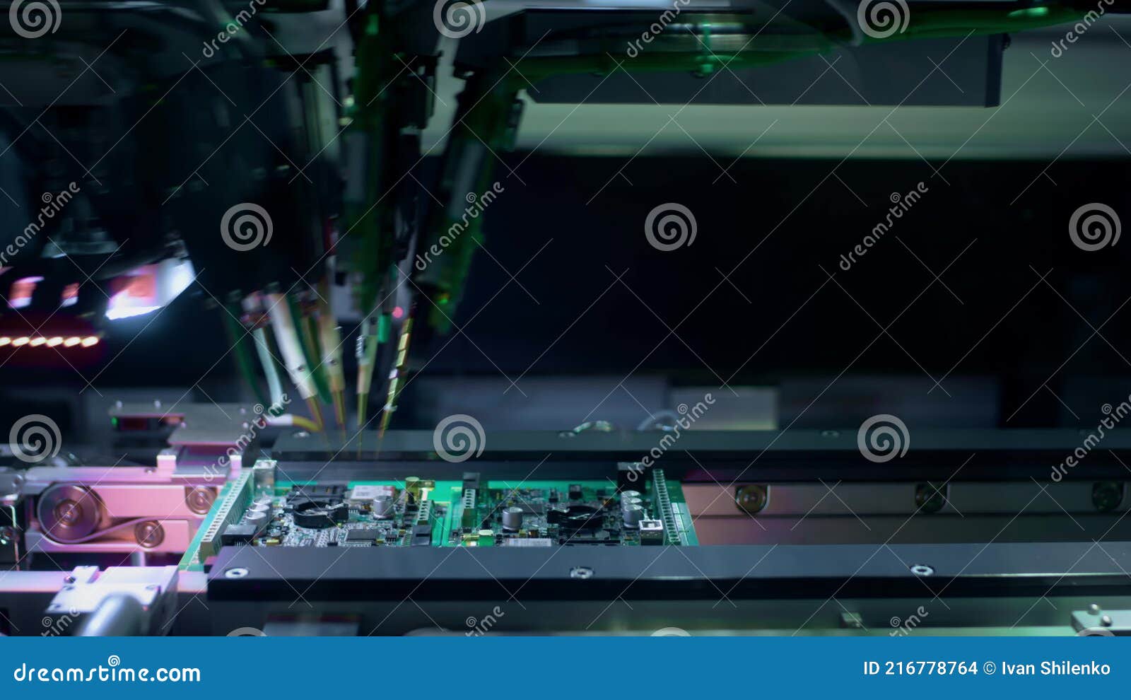 Production of Electronic Circuit Boards Stock Footage - Video of ...
