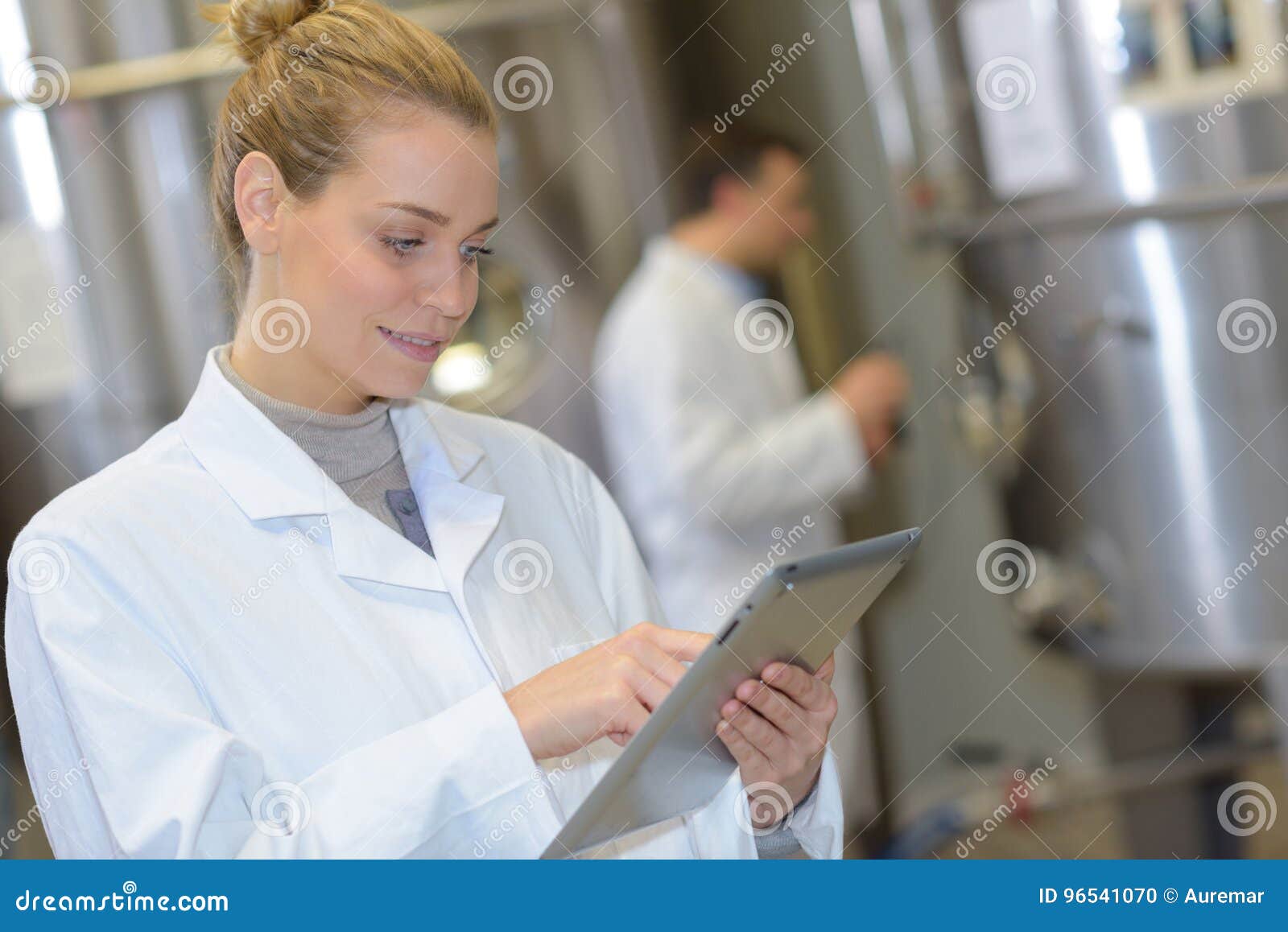 Production Electronic Components at High-tech Factory Stock Photo ...