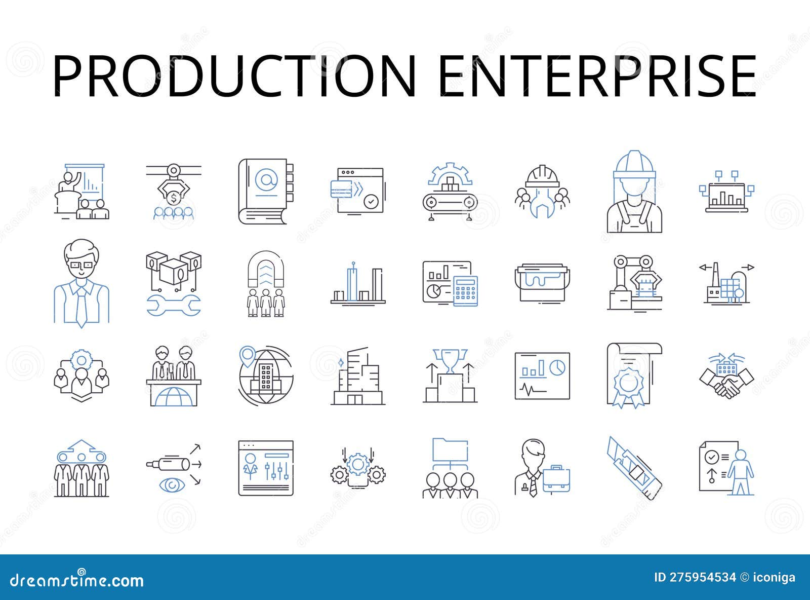 Assembly Company Line Icons Collection. Interlocking, Precision ... Assembly Company Line Icons Collection. Interlocking, Precision ...