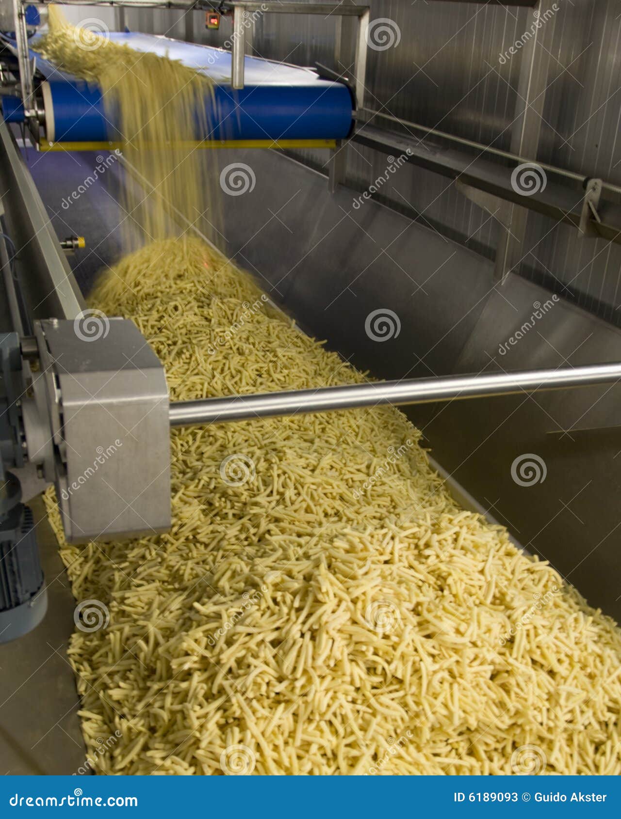 The production of fries stock image. Image of potatoes - 6189093