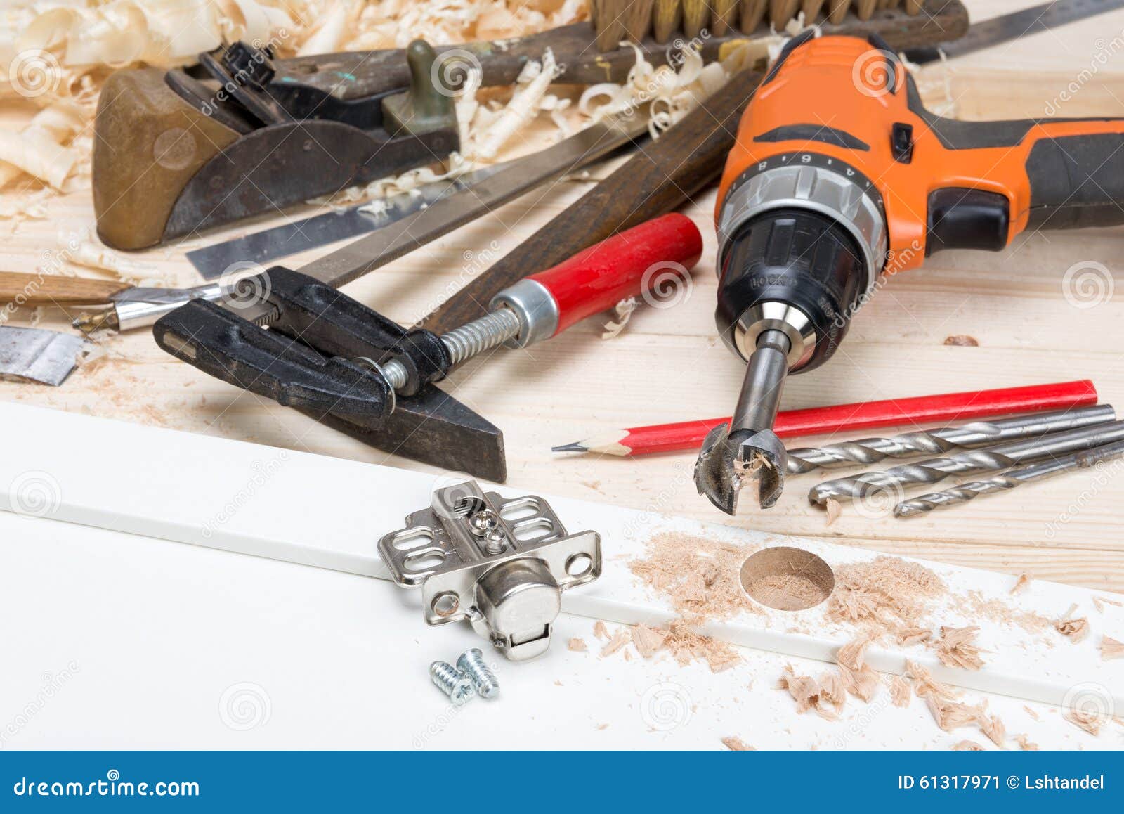 The Production of Furniture in the Carpentry Workshop Stock Image ...