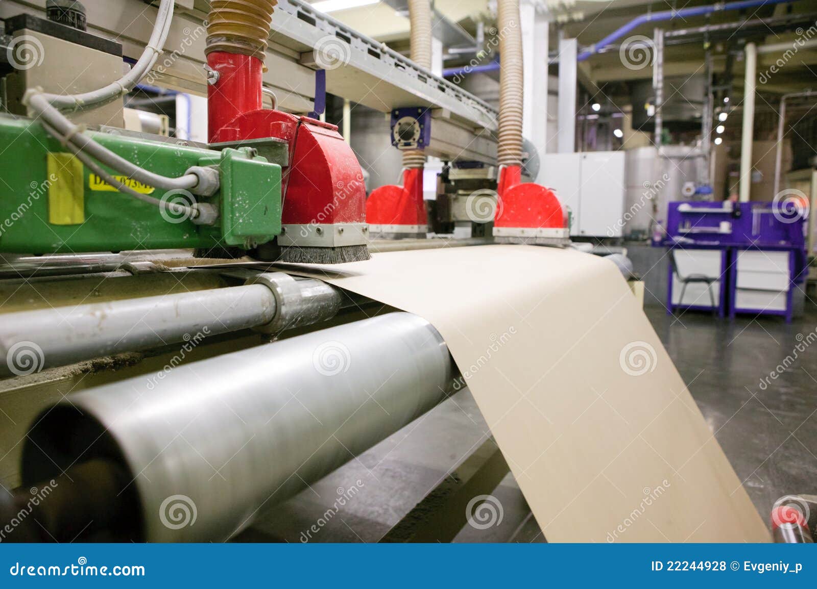 Production of Gypsum Boards Stock Photo - Image of equipment, machine ...