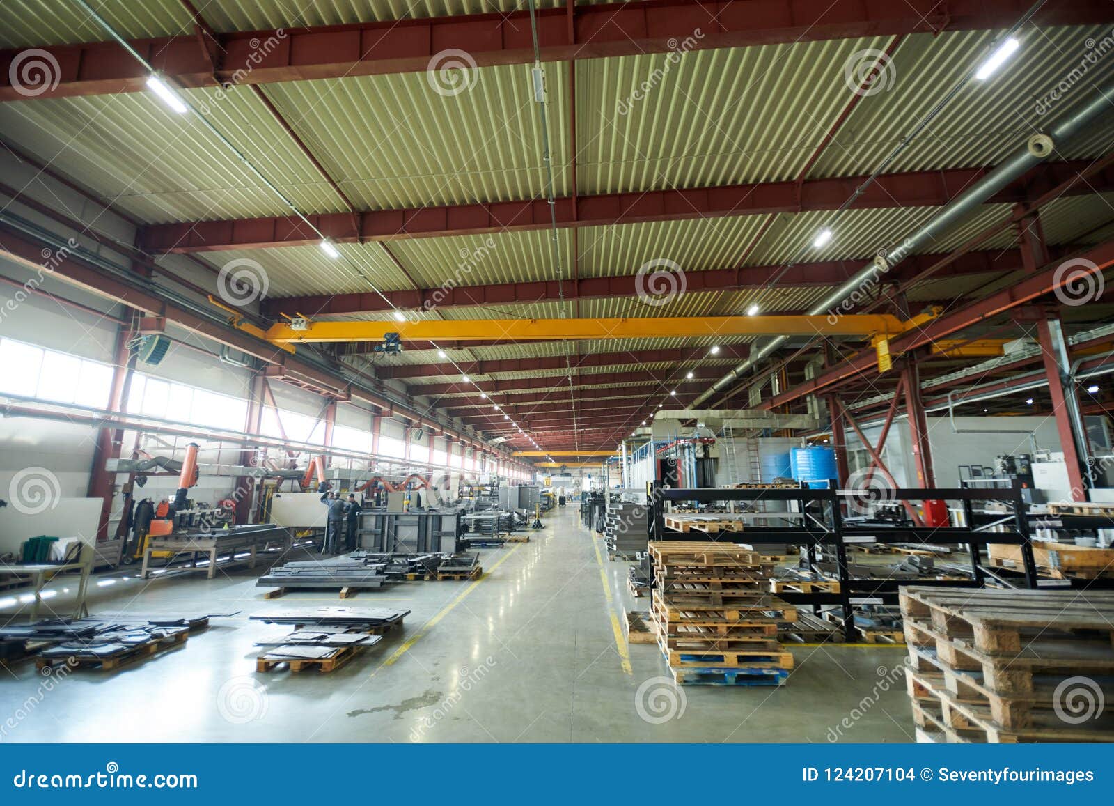 Production Hall Background stock photo. Image of production - 124207104