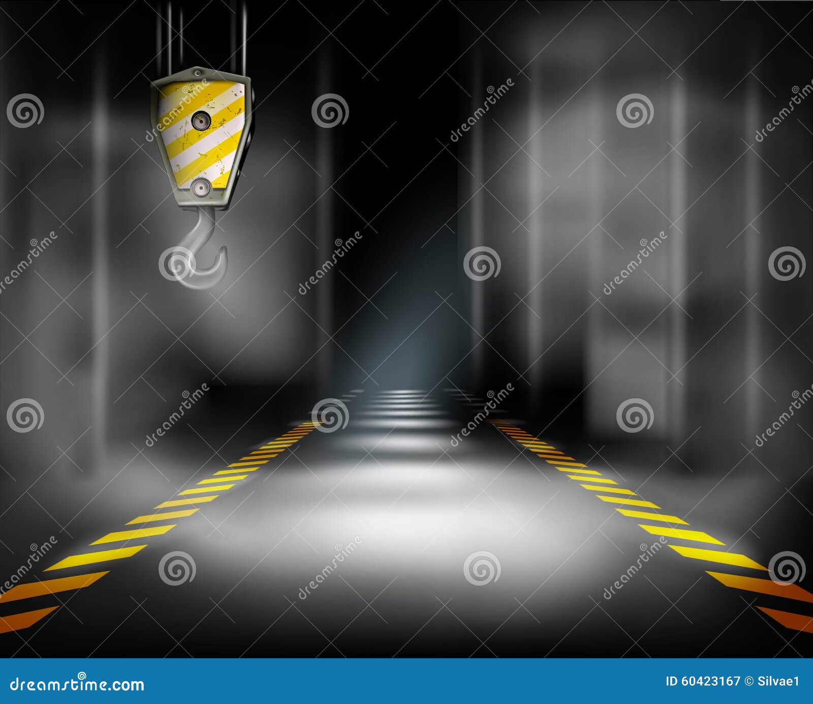 Production Hall. Vector Illustration. Stock Illustration - Illustration ...