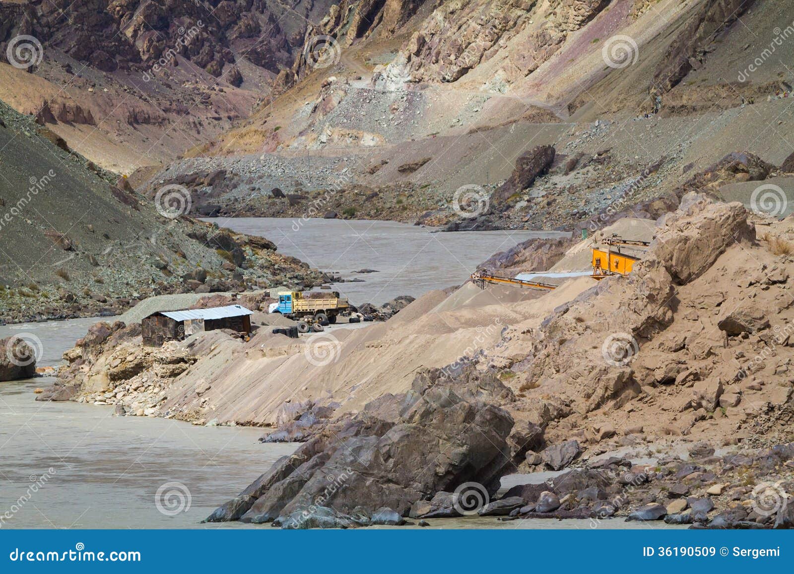 Production in the Himalayas Stock Image - Image of water, river: 36190509