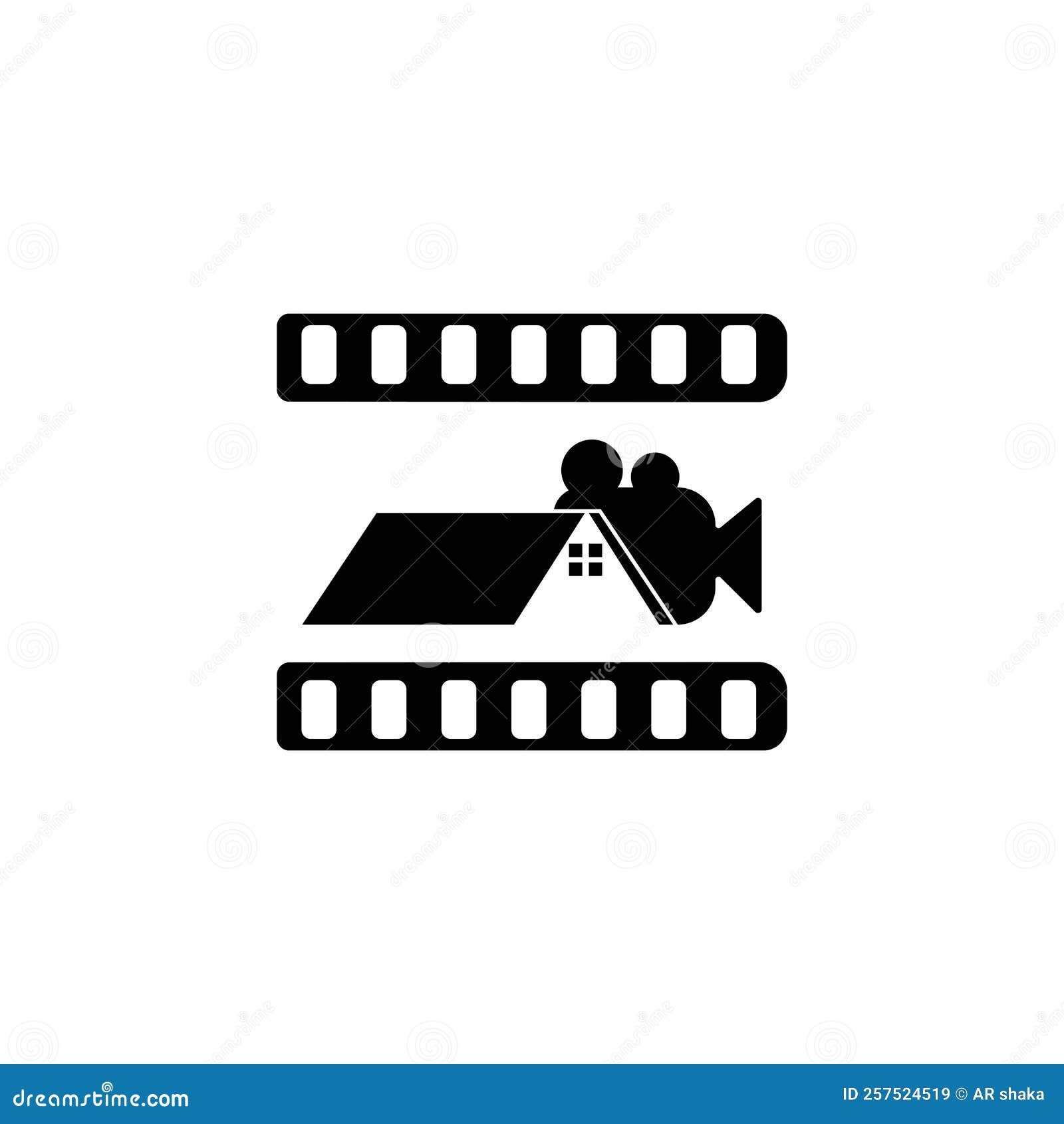 Production House Icon Logo Vector Stock Vector - Illustration of ...