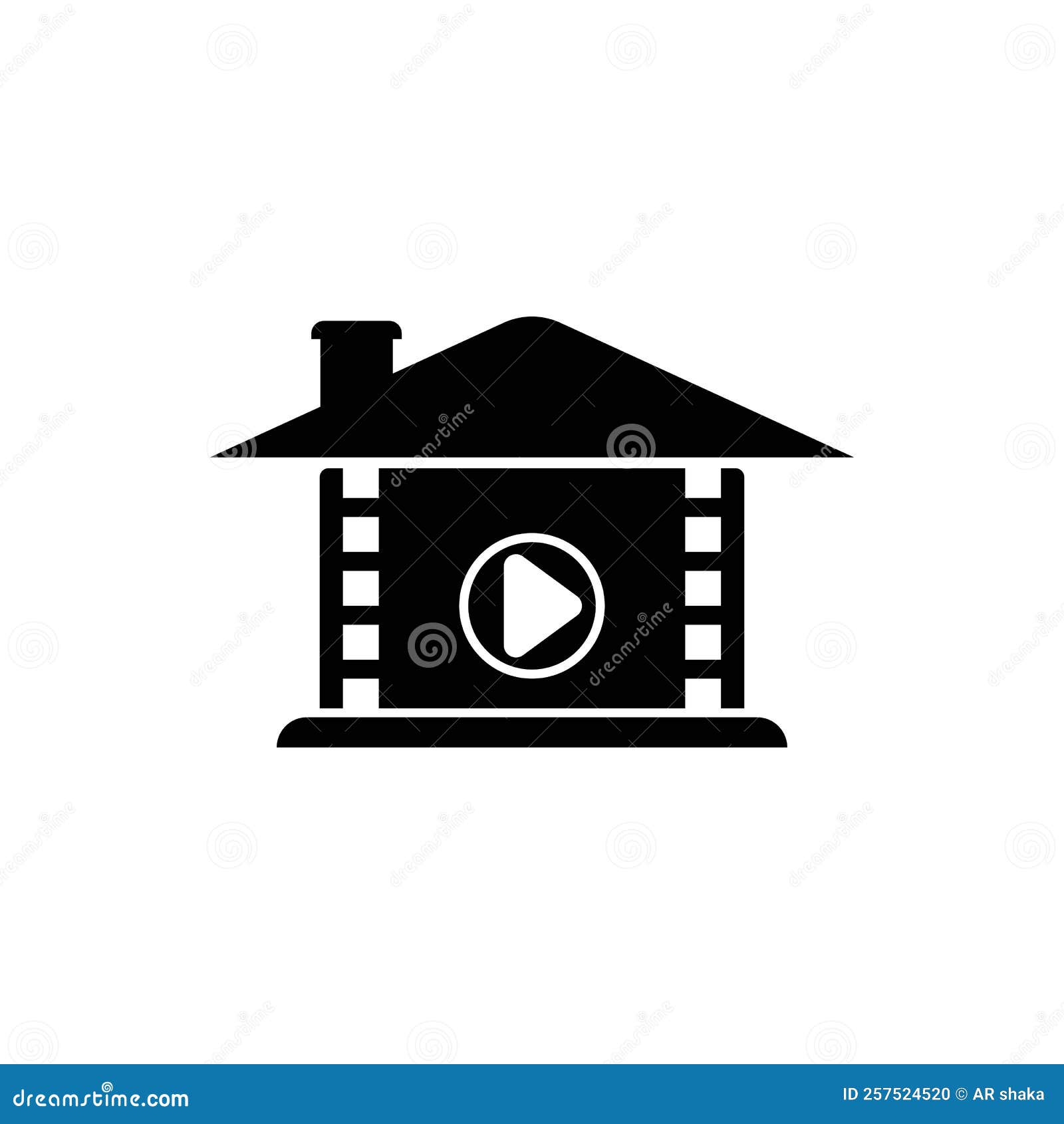 Production House Icon Logo Vector Stock Vector - Illustration of audio ...