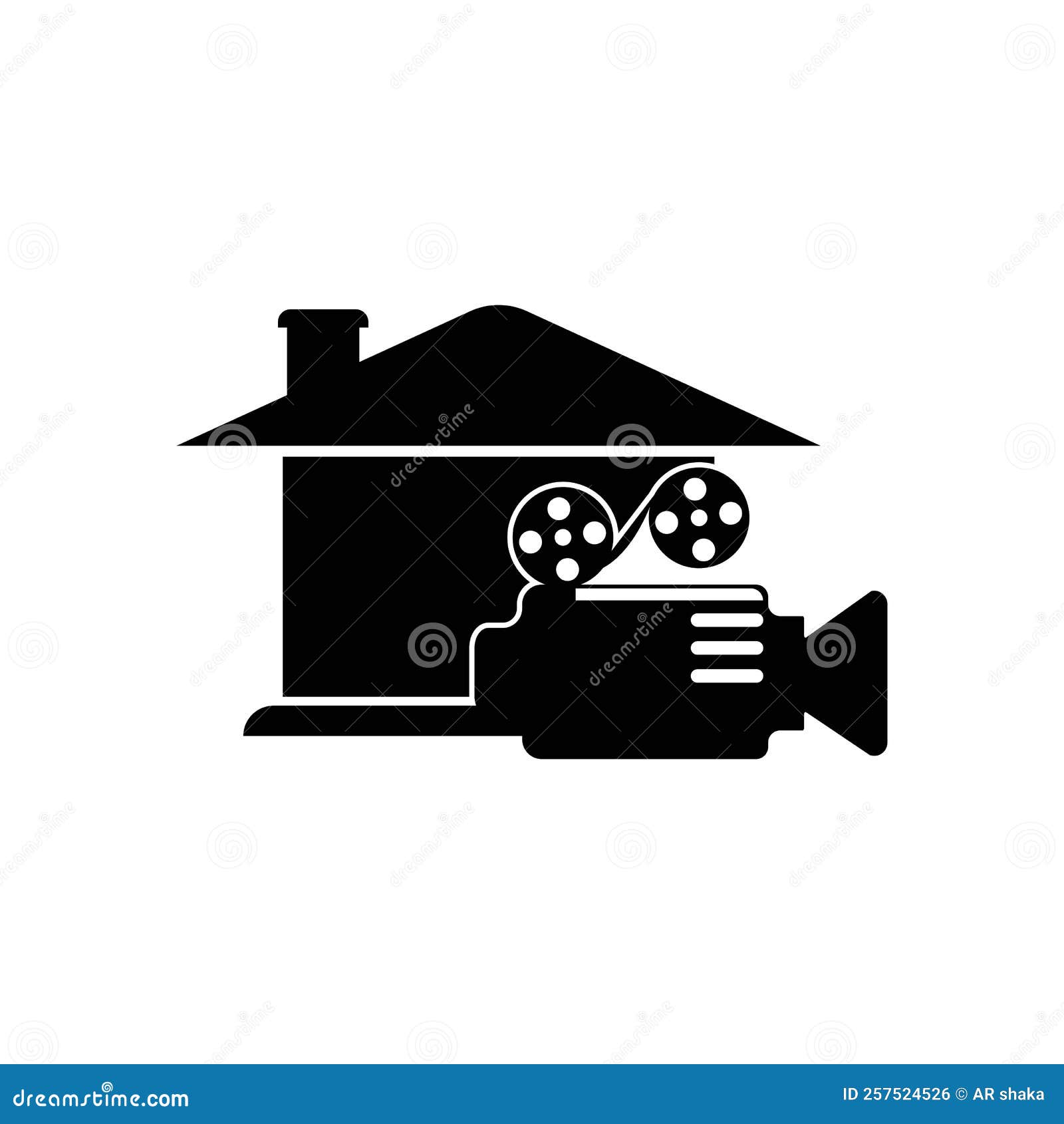 Production House Icon Logo Vector Stock Vector - Illustration of ...