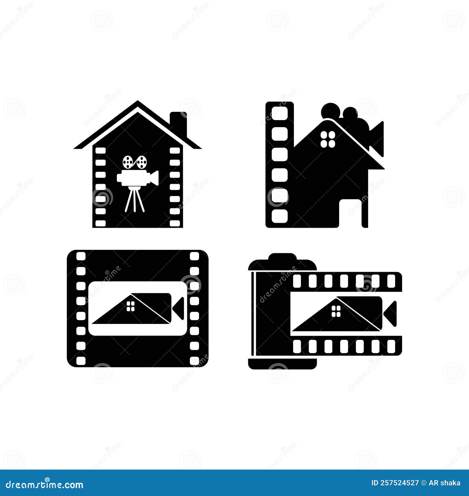 Production House Icon Logo Vector Stock Vector - Illustration of shape ...