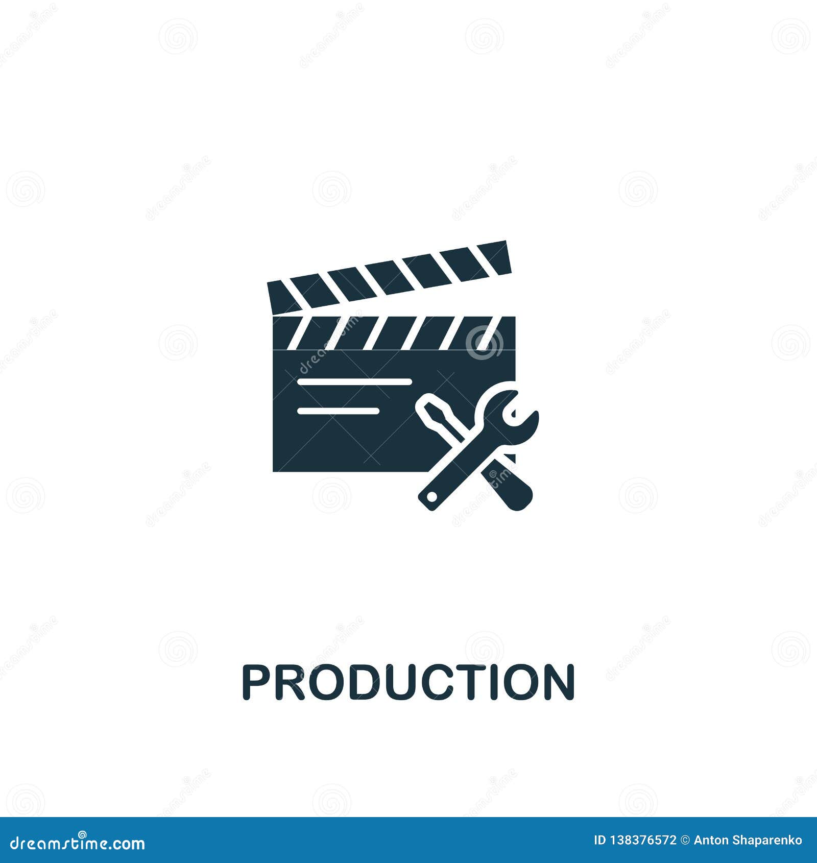 Production Icon. Premium Style Design, Pixel Perfect Production Icon ...
