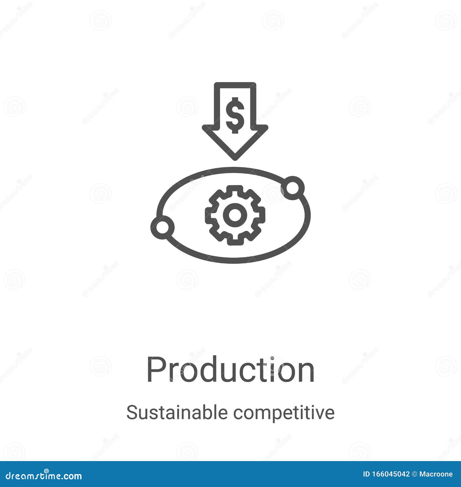 Production Icon Vector from Sustainable Competitive Advantage ...