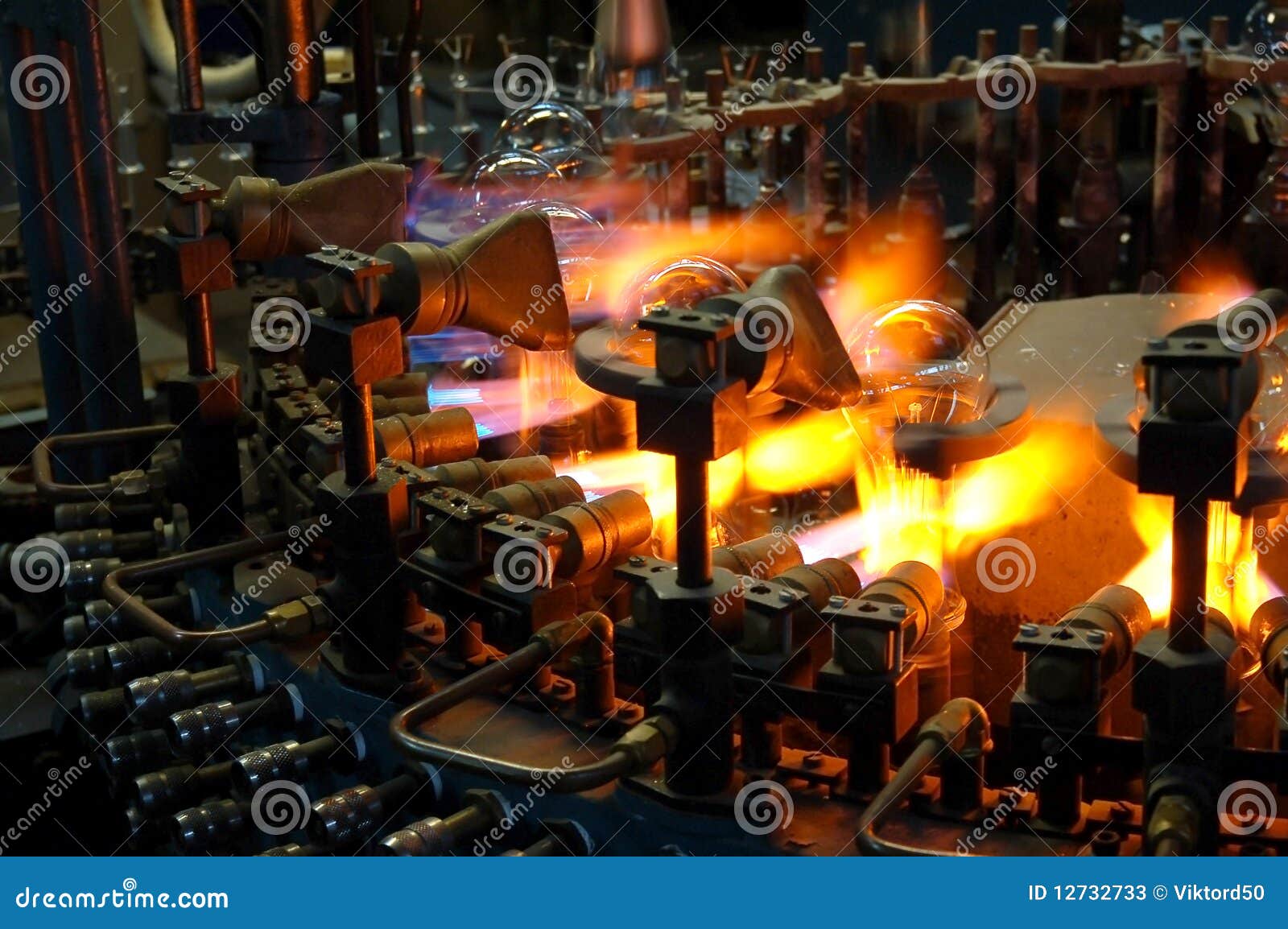 Production light bulb stock image. Image of line, burning - 12732733