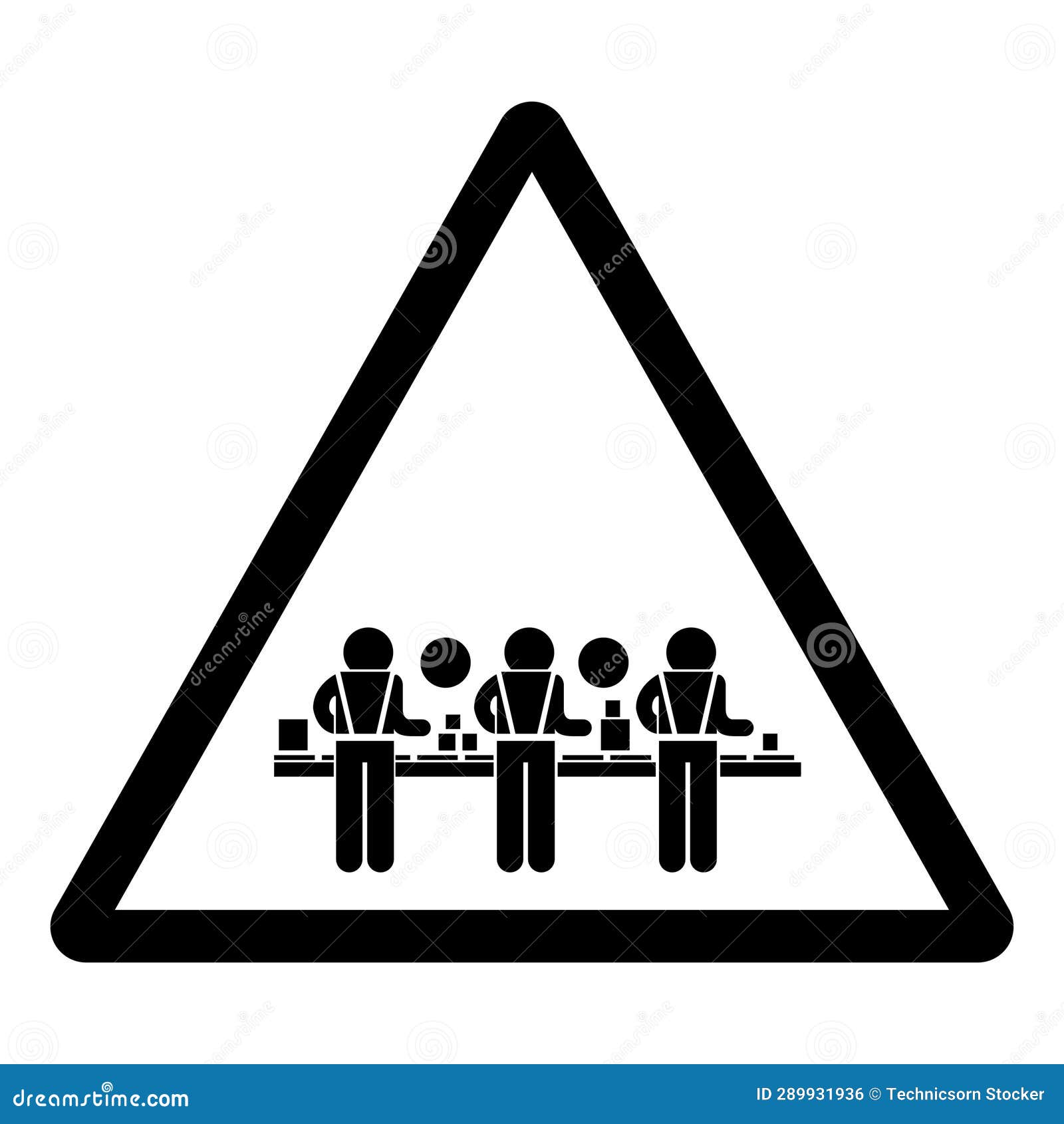 Production Line Area Symbol Sign, Vector Illustration, Isolate on White ...