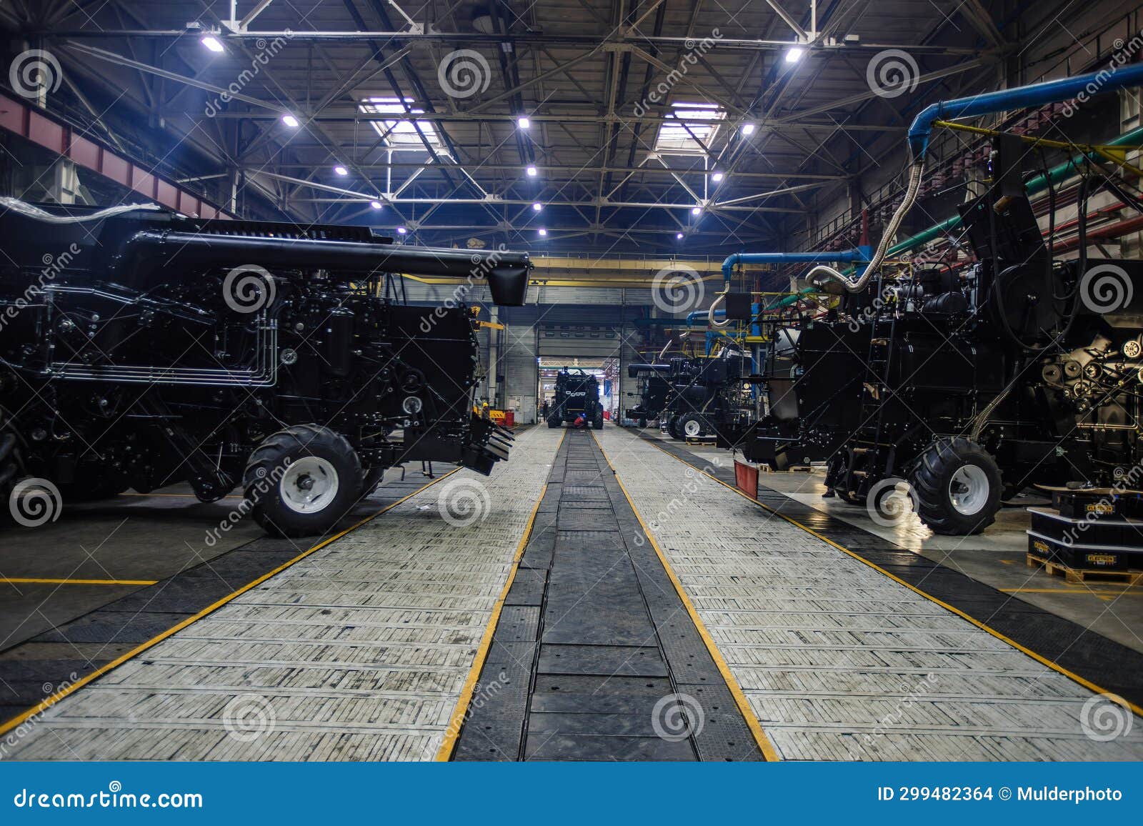 Production Line of Assembling Agricultural Tractors and Harvesters ...