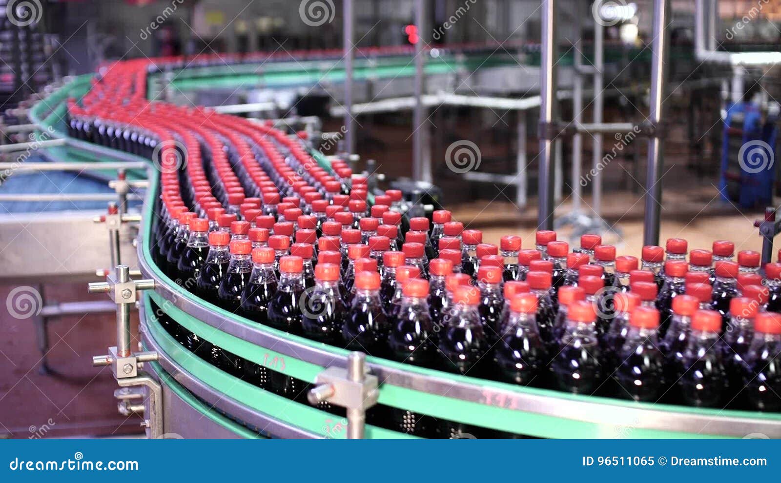 Production Line for Bottling Bottles Stock Video - Video of line ...