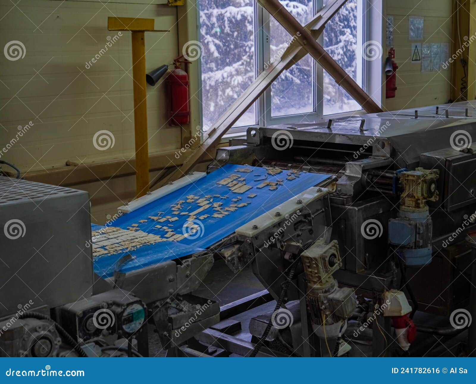 Production Line for Dough Production at the Bakery Stock Photo - Image ...